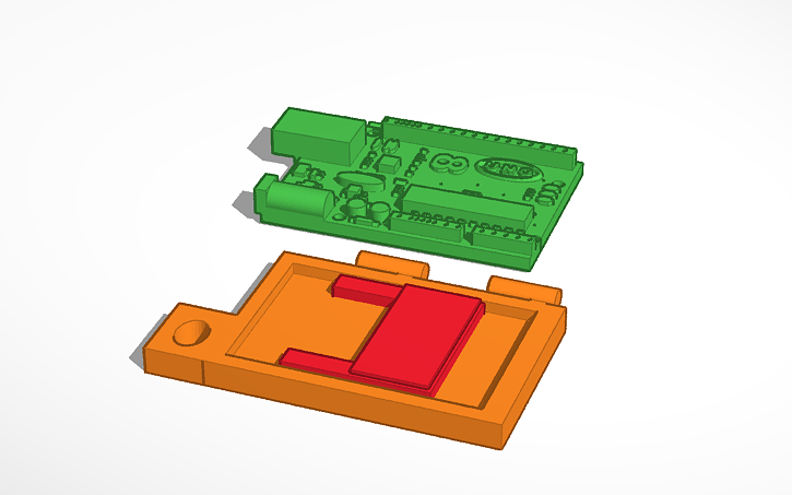 3D design sd card case - Tinkercad