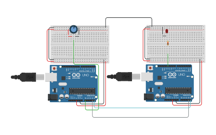 Circuit design Task 1 : I2C Comm | Tinkercad