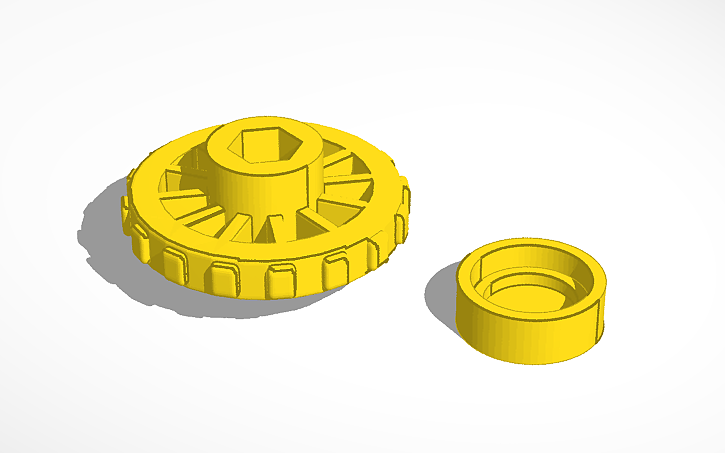 3D design 1/4-20 Bolt Knob - Tinkercad