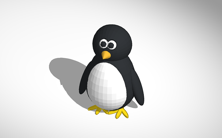 3D design penguin - Tinkercad