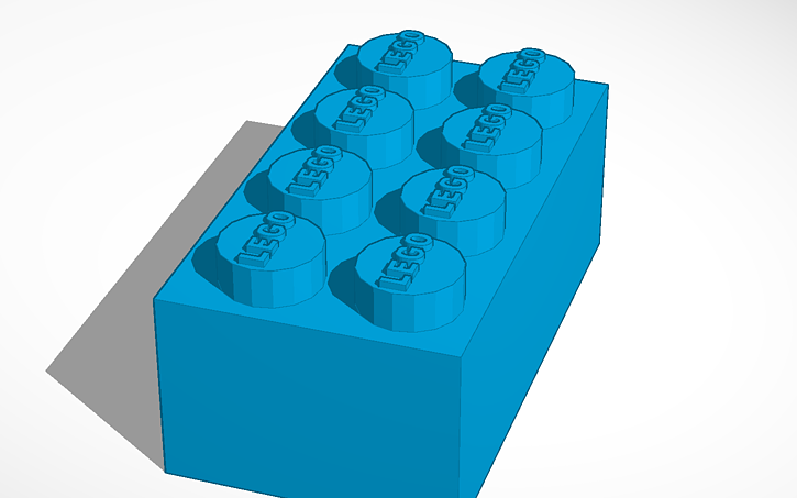 3D design Lego Brick - Tinkercad
