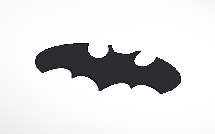 3D design Batman logo | Tinkercad