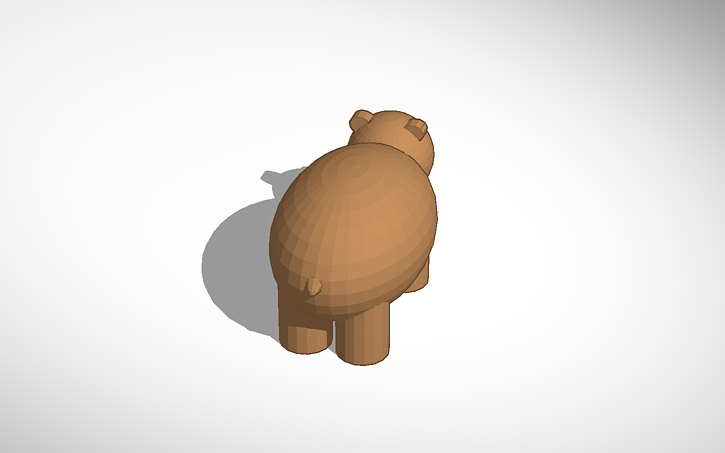3D design Bear - Tinkercad