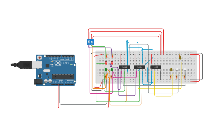 Circuit design 2 Bit Binary Adder - Jayden Revelpulle | Tinkercad