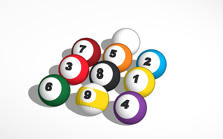3D design 9 Ball Pool | Tinkercad