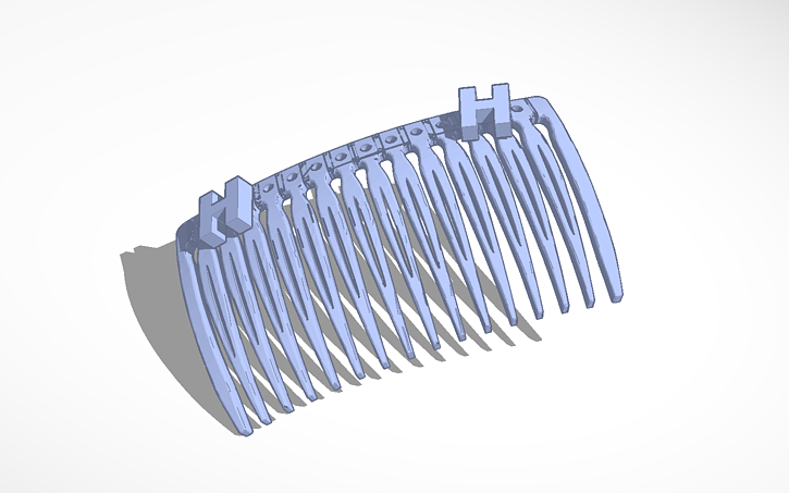 3D design Haley's hair clip - Tinkercad