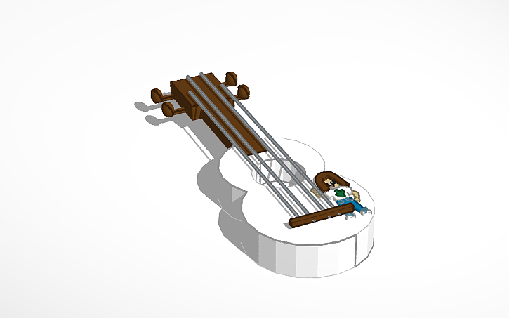 3D design ℝ𝕠𝕤𝕒𝕓𝕖𝕝𝕝 𝔸's Custom Ukulele - Tinkercad