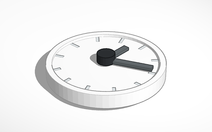 3D design Clock | Tinkercad