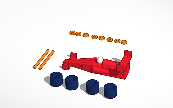 3D design F1 forula race car - Tinkercad