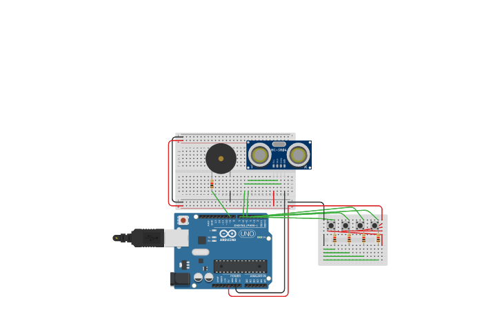 Circuit design Secuirty system - Tinkercad