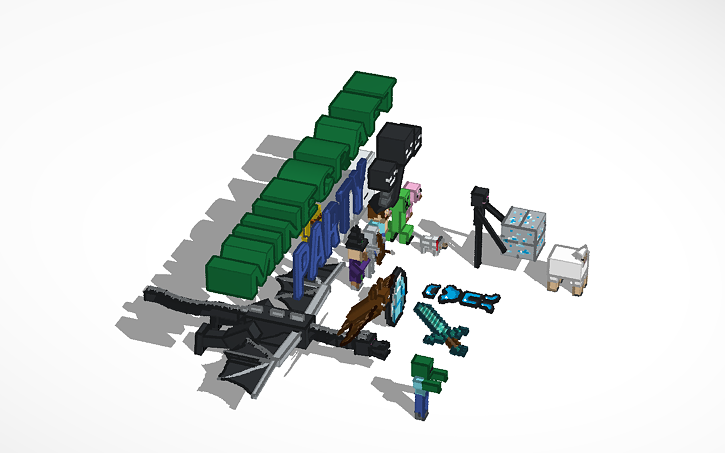 3D design Minecraft Party | Tinkercad