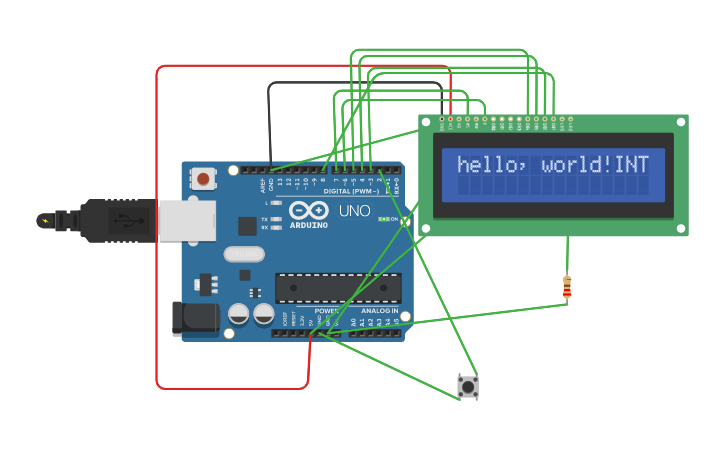 Circuit Design Interrupt Example Tinkercad