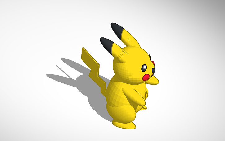 3D design Pikachu | Tinkercad