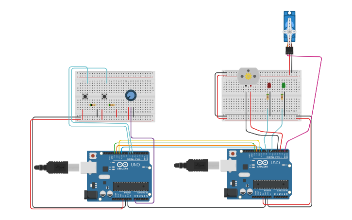 Circuit design SPI - Tinkercad