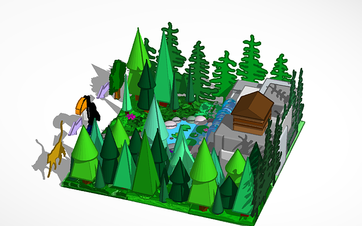 3D design Rainforest Biome-Elizabeth - Tinkercad