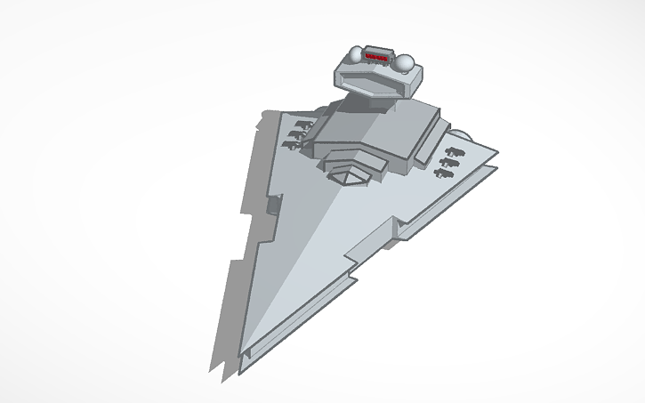 3D design Star Destroyer - Tinkercad