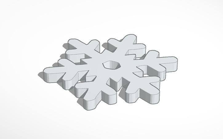 3D design Snowflake - Tinkercad