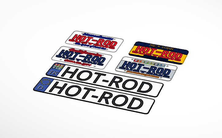 3D design License Plates | Tinkercad