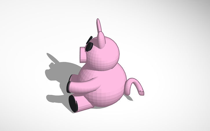 3D design joaquin pig cartoon | Tinkercad