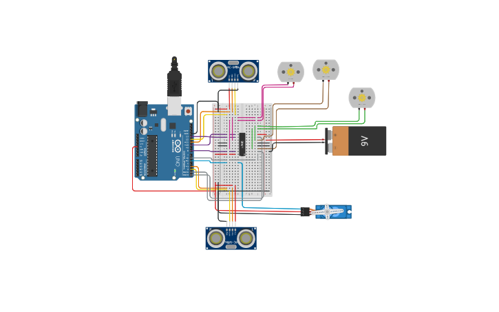Circuit design Copy of Project Setup - Tinkercad