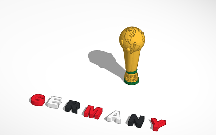3D design world cup Germany | Tinkercad