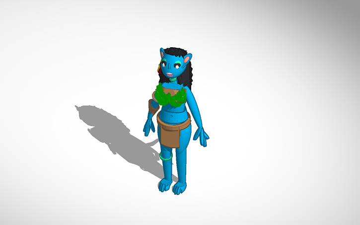 3D design Neytiri (Avatar) - Tinkercad