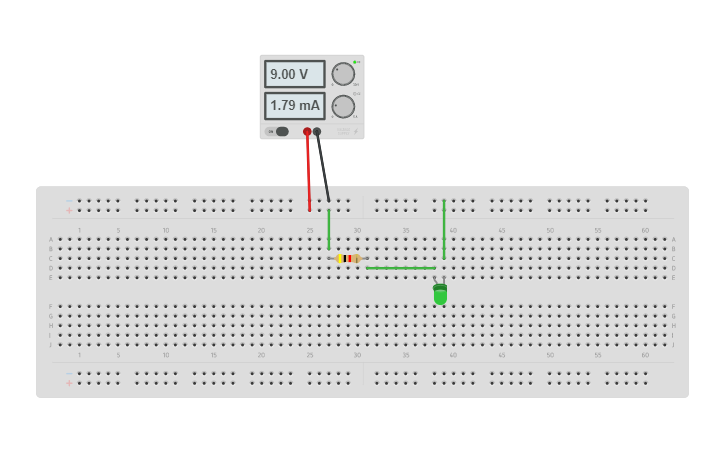 Circuit design 12J17284.simple circuit - Tinkercad