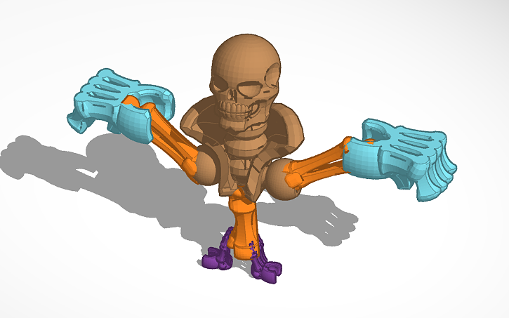 3D design spooky scary skeleton | Tinkercad