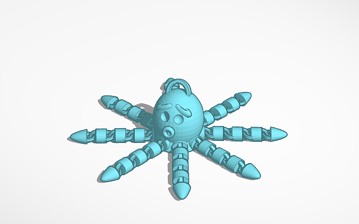 3D design Articulating Octopus - Tinkercad