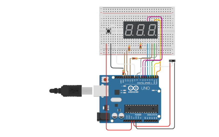 Circuit design EMBEDDED LAB - LAB 4 - TASK 4 - Tinkercad
