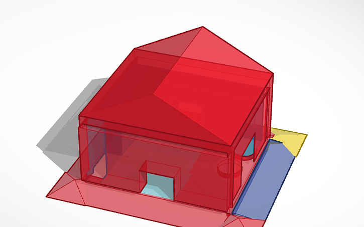 3D design Boxer Dog House - Tinkercad
