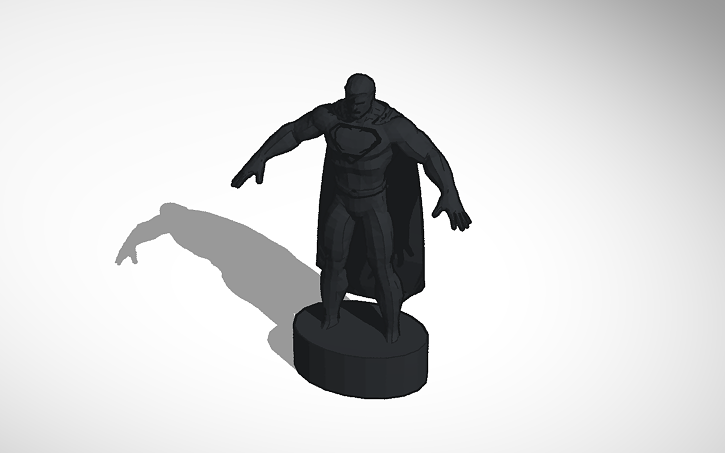 3D design superman - Tinkercad