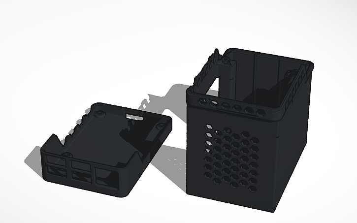 3D design RPI4 RASPBERRY PI 4 CASE - Tinkercad