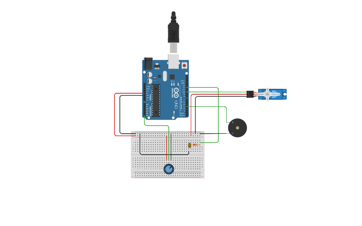 Circuit design Earthquake Protection System - Tinkercad