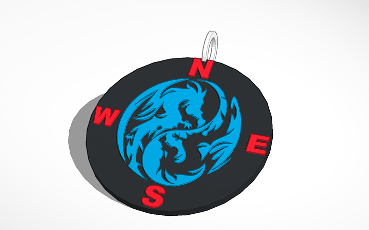 3D design compass - Tinkercad