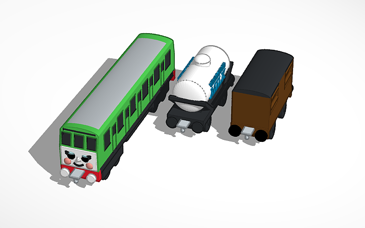 3D design Daisy the Diesel Railcar - Tinkercad