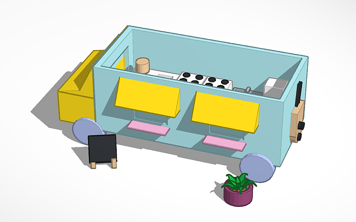 3D design Food Truck - Tinkercad