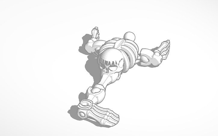 3D design 3rd skeleton key - Tinkercad