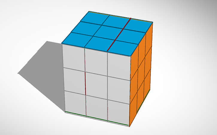 3D design Rubix cibe - Tinkercad