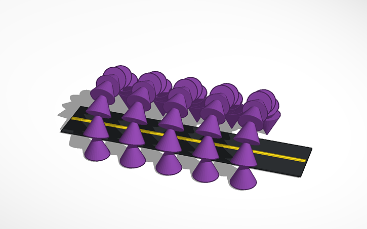 3D design Spiky Road | Tinkercad