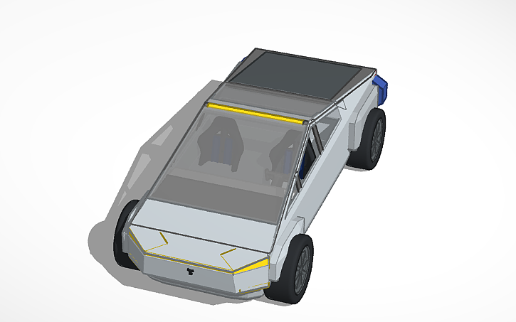 3D design Tesla Cybertruck power!!! - Tinkercad