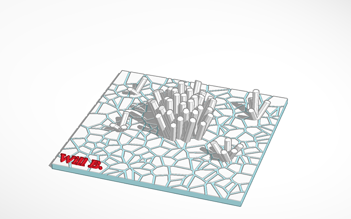 3D design Ice Crystalline Structure | Tinkercad