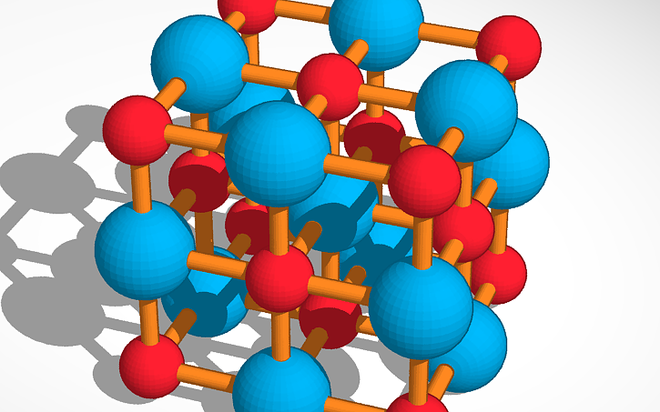 3D design NaCl - Tinkercad