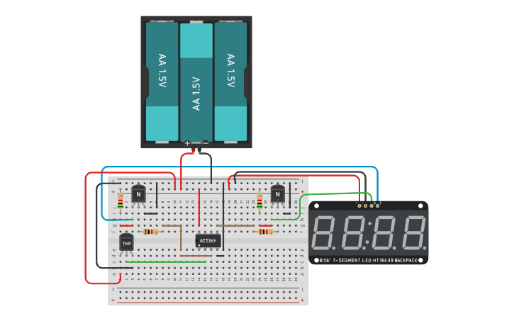 Circuit design temp - Tinkercad