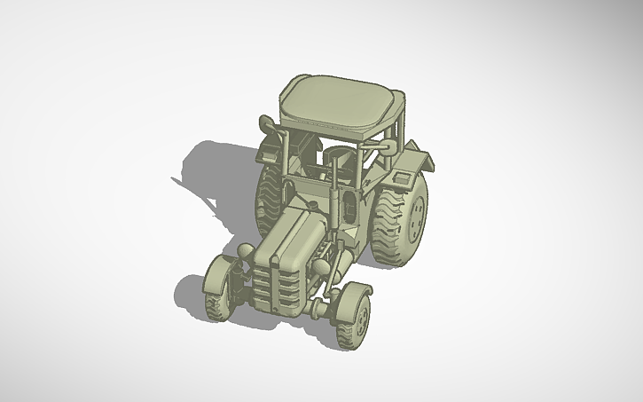 3D design ciągnik, traktor Ursus c 4011 - Tinkercad