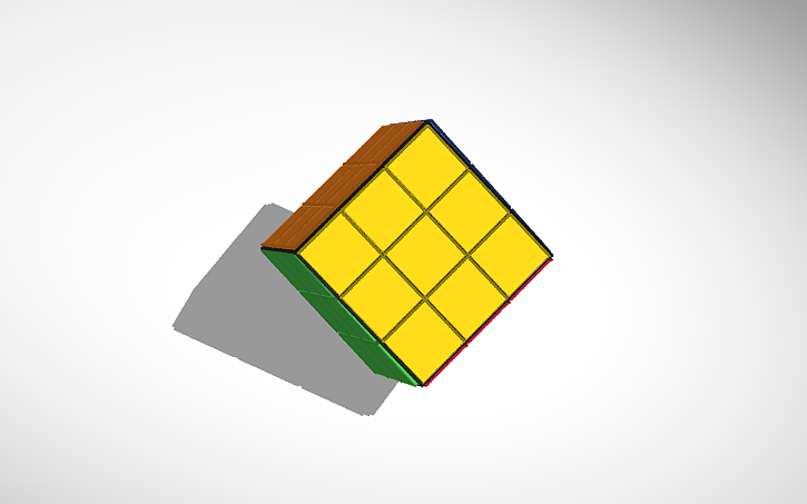 3D design rubiks cube - Tinkercad