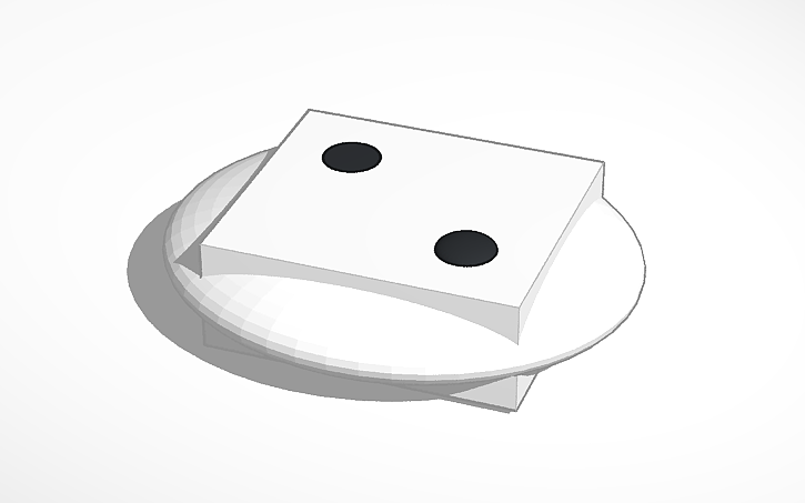 3D design two sided dice | Tinkercad