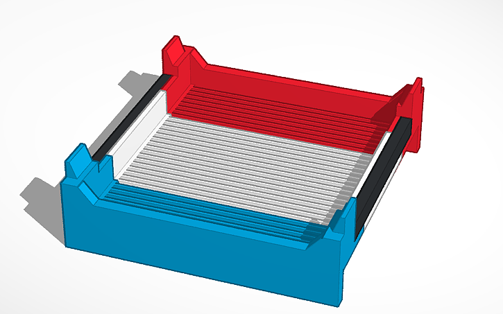 3d Design Stackable Ram Box In Pieces 5x Parts Tinkercad