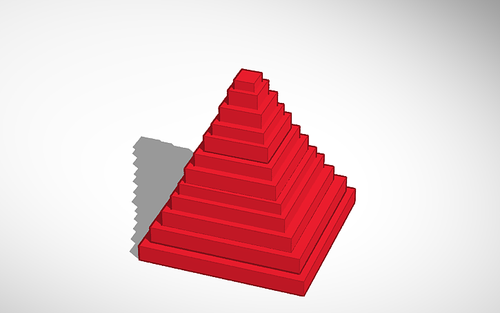 3D design Pyramid of Blokses | Tinkercad