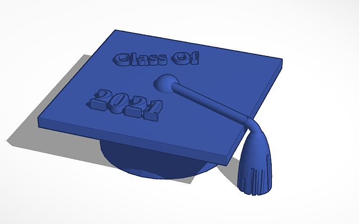 3D design Tiny Graduation Cap - Tinkercad